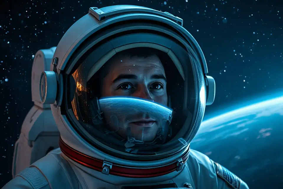 10+ Royalty Free Astronaut Reflection Stock Photos - Sentinel Mission