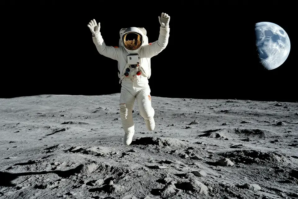 10+ Royalty Free Astronaut on Moon Stock Photos - Sentinel Mission