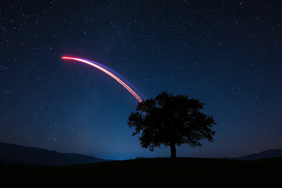 10+ Royalty Free Rocket Trail Night Photos - Sentinel Mission